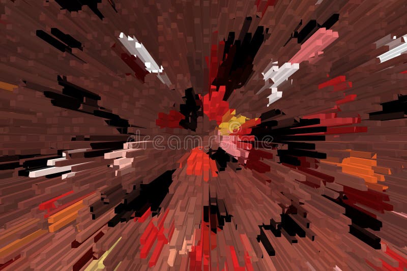 Abstract Background Made of Pixels in the Form of Rays Stock Image ...