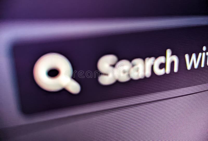 Pixelated Closeup of an Internet Web Browser Search Bar with Focus Blur ...