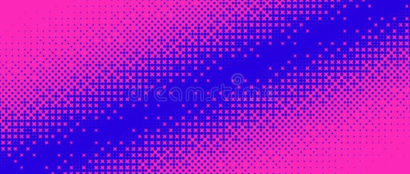 Pixelated Corner Gradient Texture. Blue and Pink Dither Diagonal ...