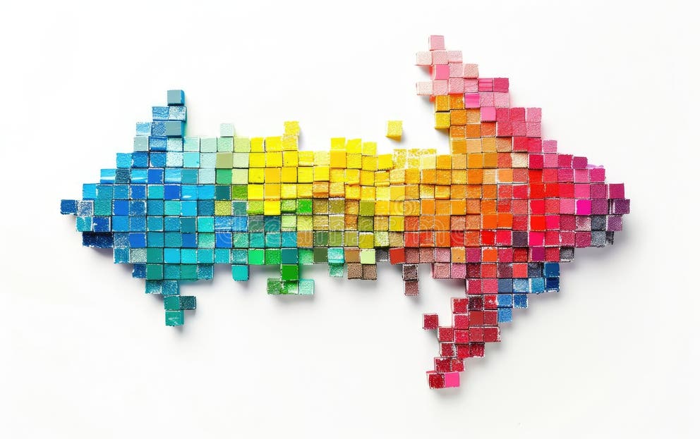 Pixelated Cursor Palette Isolated on White Background, Stock Image ...