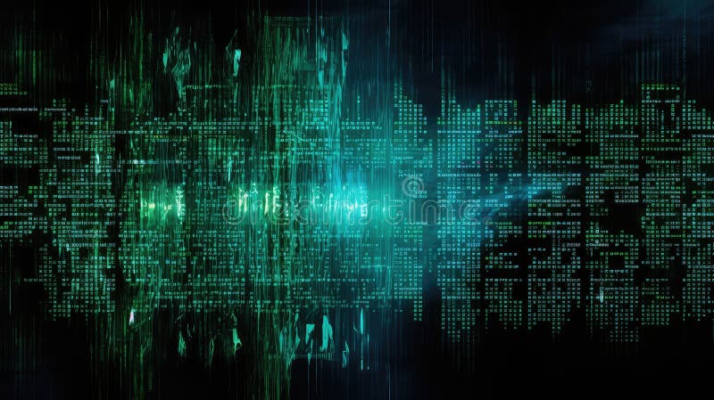 Pixelated Cyber Security Texture Illustration Glitchy Urgency Stock ...