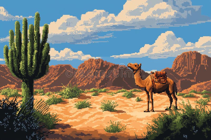 Camel Pixel Art Grid Stock Photos - Free & Royalty-Free Stock Photos ...