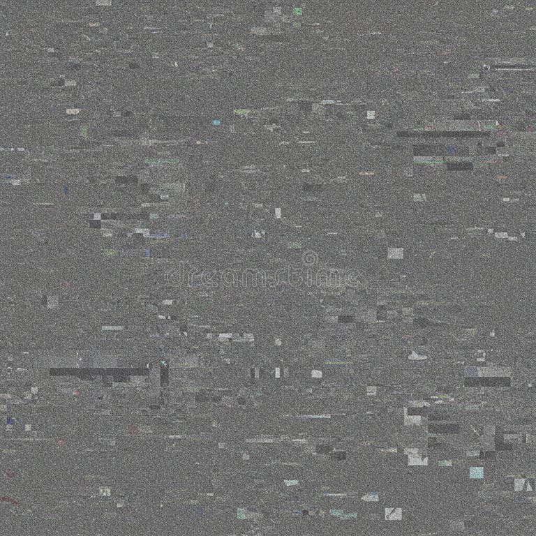 A Pixelated and Distorted Image of Static, Resembling a Digital Glitch ...