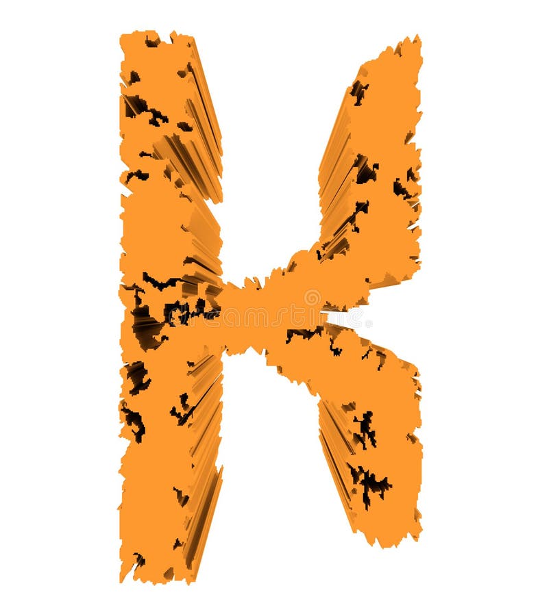 Pixelated Effect Letter.Rendered 3D Illustration. Stock Illustration ...