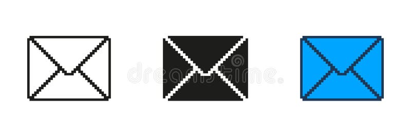 Pixelated Mail Sign Illustration Stock Illustrations – 60 Pixelated ...