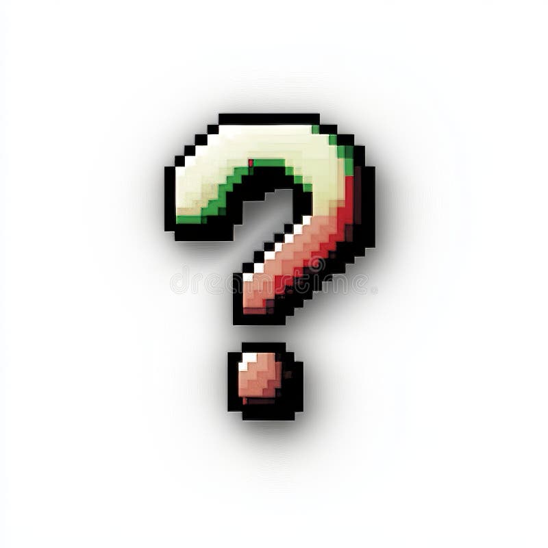 A Pixelated FAQ Graphic Element Illustration is Represented by an ...