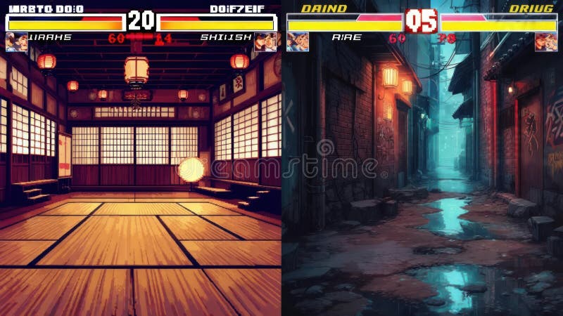 Street Fighting Game Stock Illustrations – 141 Street Fighting Game ...