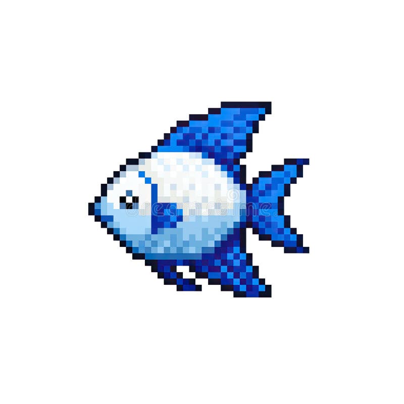 Pixel Art Colorful Fish Side Stock Illustrations – 15 Pixel Art ...