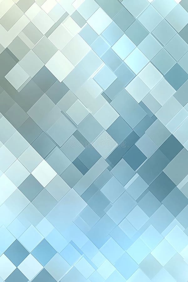 Pixelated Gradient Blending Icy Blue and Metallic Silver. Stock ...