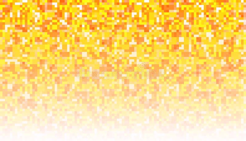 A Pixelated Gradient Pattern of Orange and Yellow Squares Fading into ...