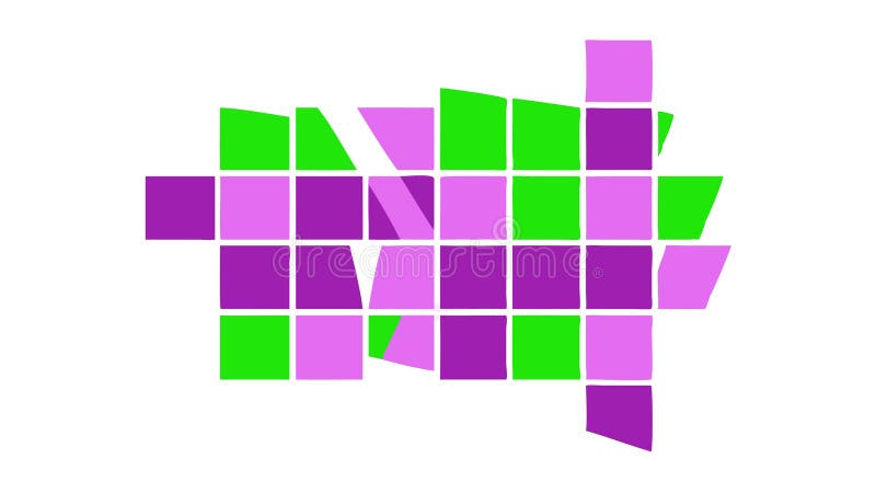 Pixelated Grid Pattern Abstract Mosaic Icon, Vector Design Generative ...