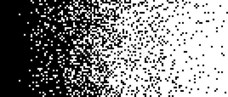 Pixelated Halftone Gradient Background. Fading Pixel Texture ...