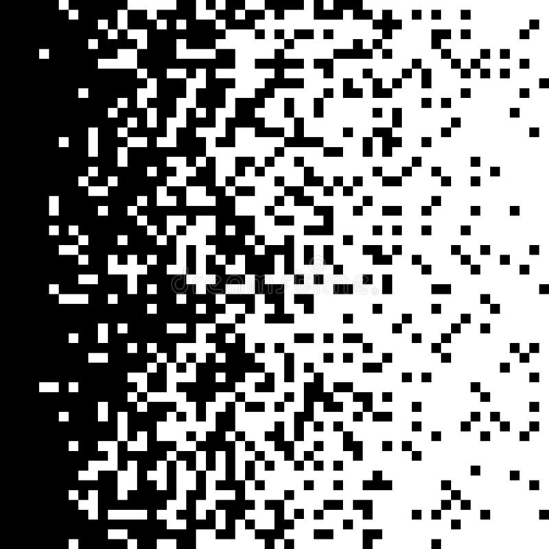 Pixelated Halftone Gradient Noise. Fading Pixel Texture. Dissolving ...