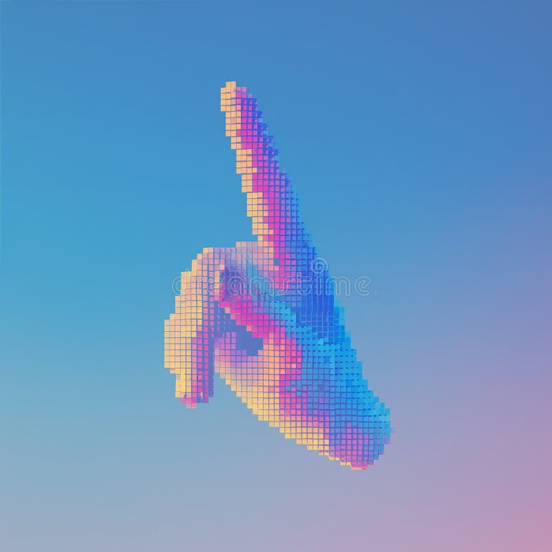 Digital Hand Gesture Concept Stock Image - Image of media, futuristic ...