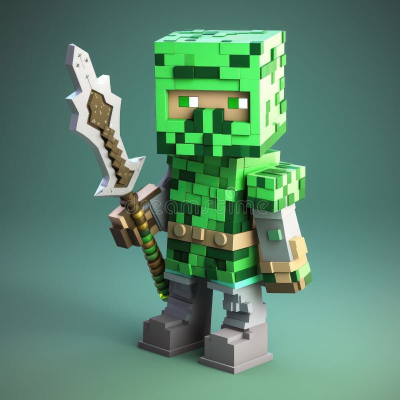 Pixelated Human Character, Illustration in Pixel Art Style, Computer ...