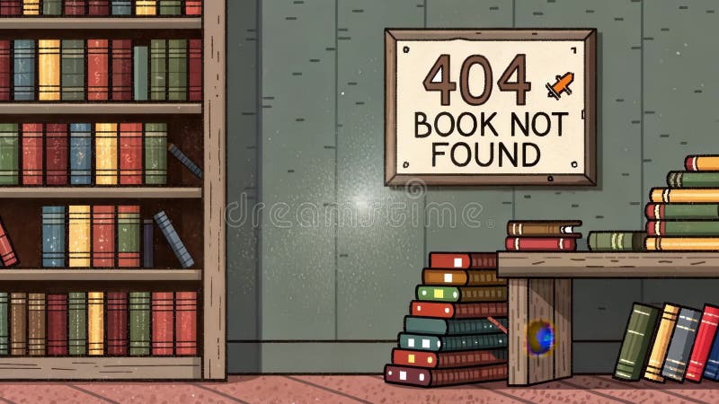 Pixelated Library an Overrun Digital Library Filled with Stacked Books ...