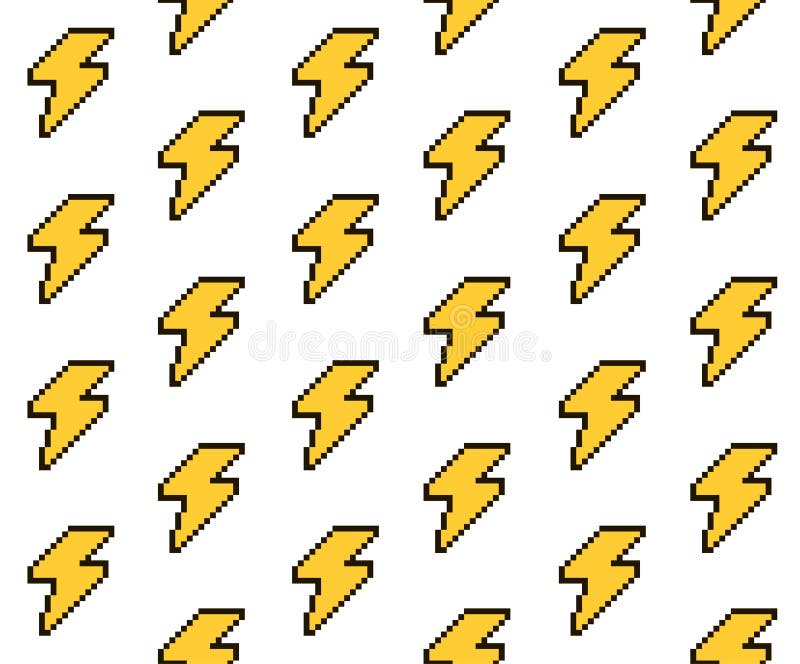 Pixelated Lightning Stock Illustrations – 280 Pixelated Lightning Stock ...
