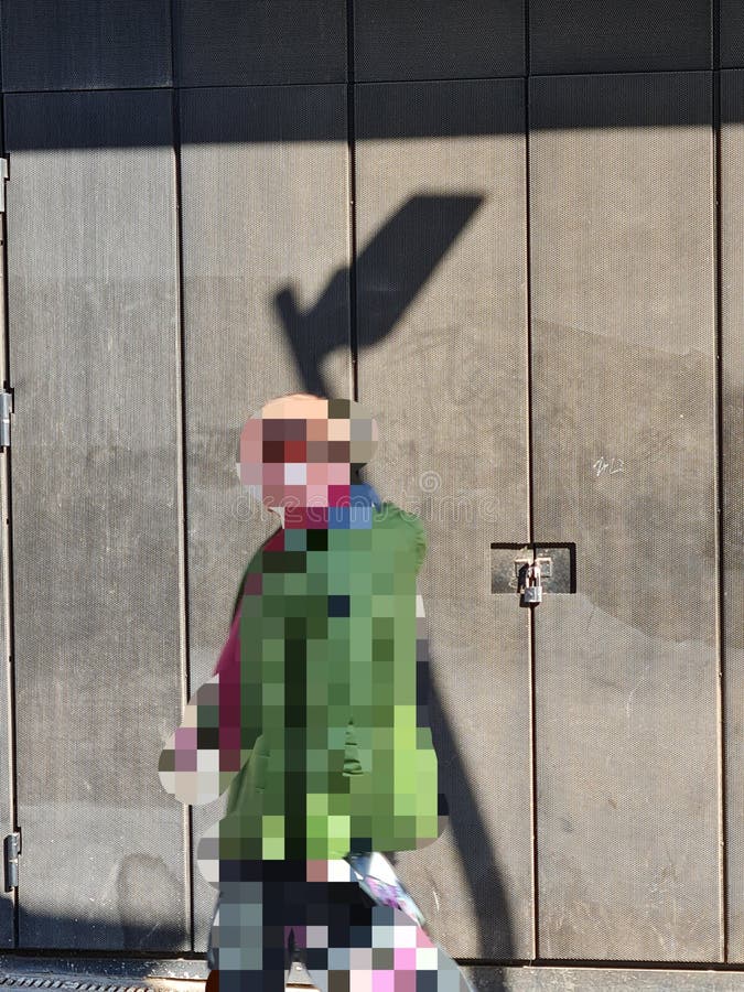 Pixelated Man Walking Near a Wall. Pixel Art Stock Image - Image of ...