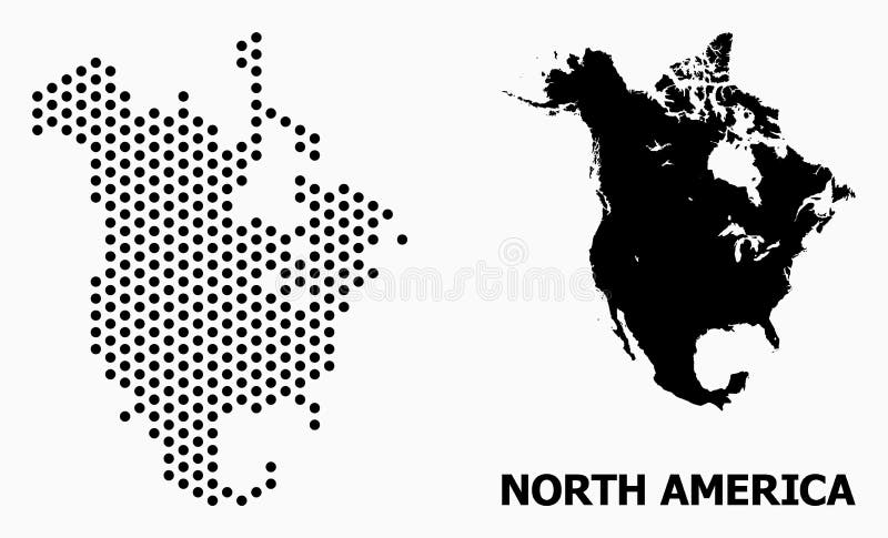 North American Dot Map Stock Illustrations – 1,097 North American Dot ...