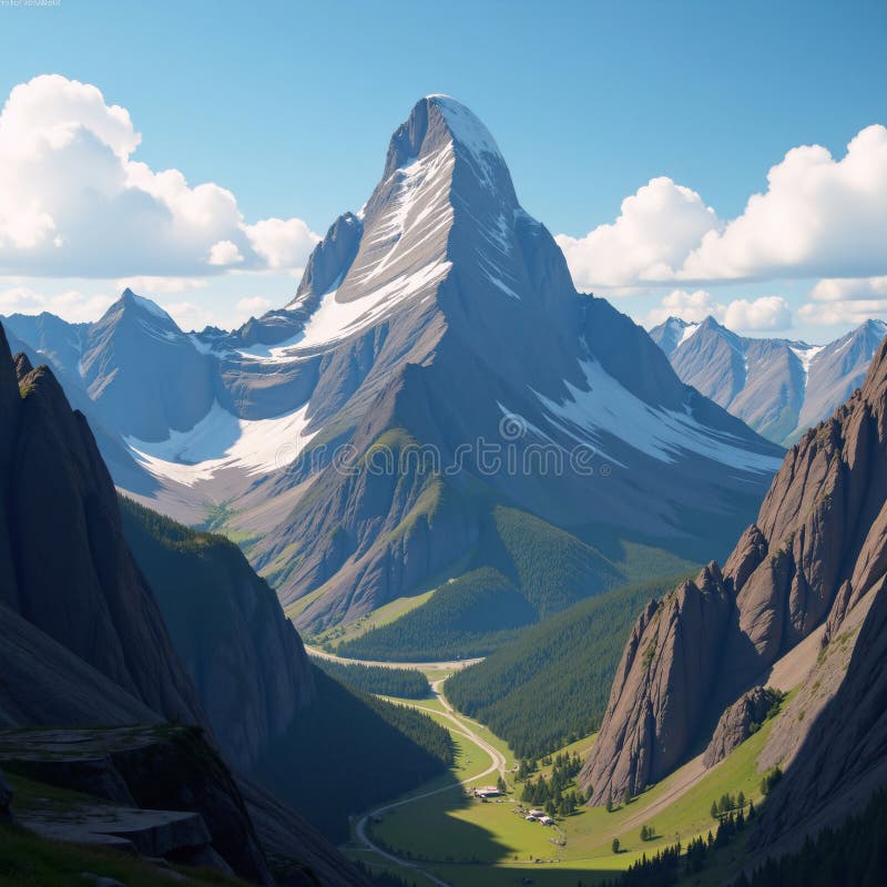 A Pixelated Mountain Peak Showcases Intricate Caves Amidst Spacious ...