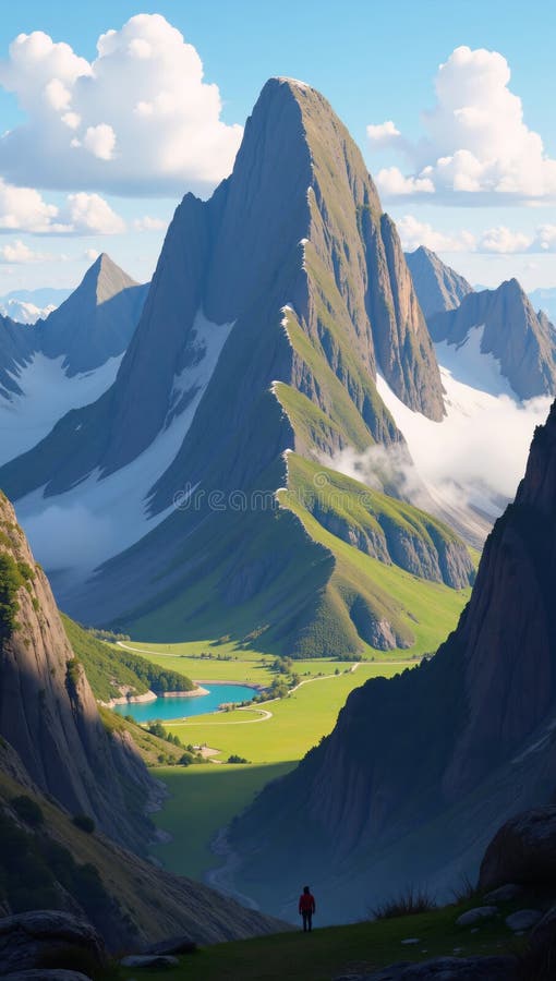 A Pixelated Mountain Peak Showcases Intricate Caves Amidst Spacious ...