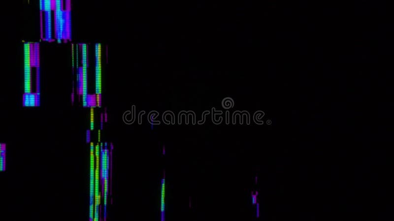 Pixelated Multicolor Digital Cyber Glitch. TV Static No Signal. VHS ...