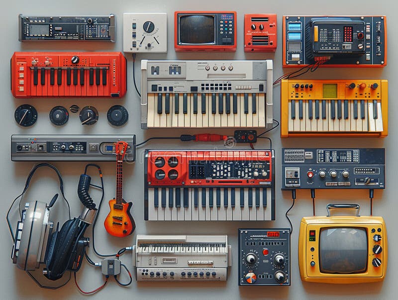 Pixelated Musical Instruments for a Rhythm Game Instruments Blur into ...