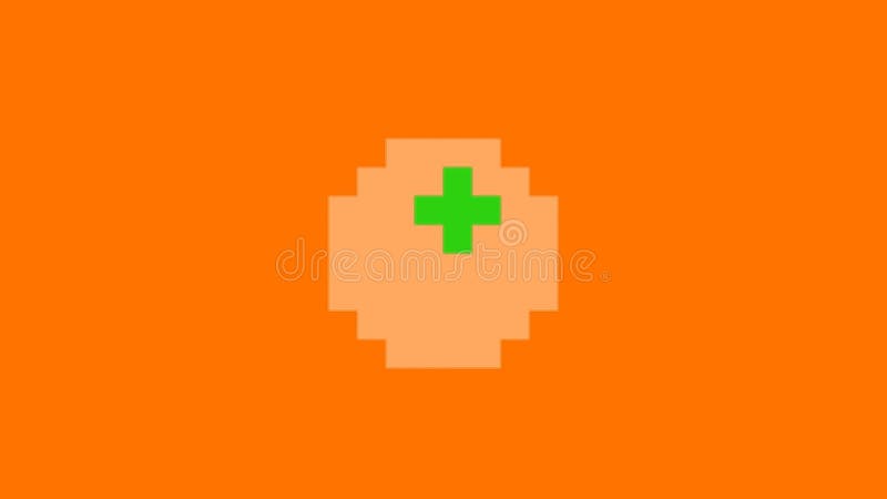 Pixelated Orange Art Background Wallpaper Stock Illustration ...