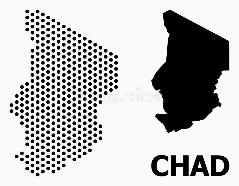 Pixelated Pattern Map of Chad Stock Vector - Illustration of collage ...