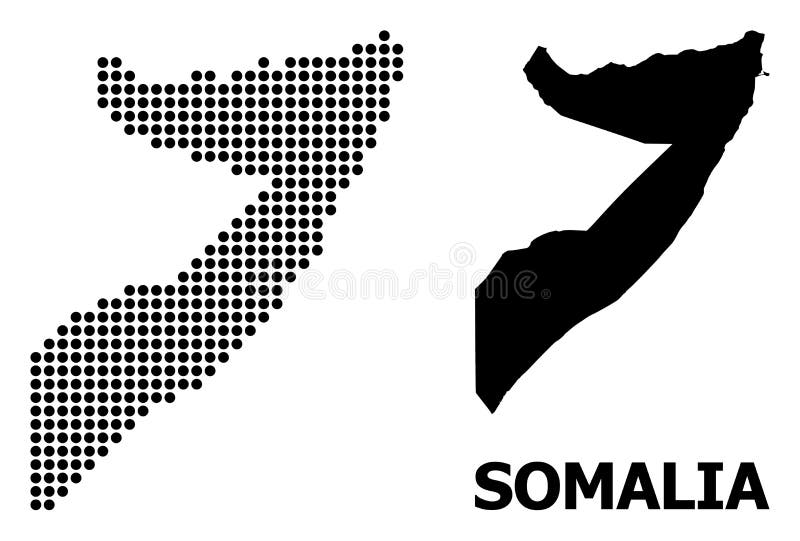 Pixel Somalia Map Abstractions Stock Vector - Illustration of somalia ...