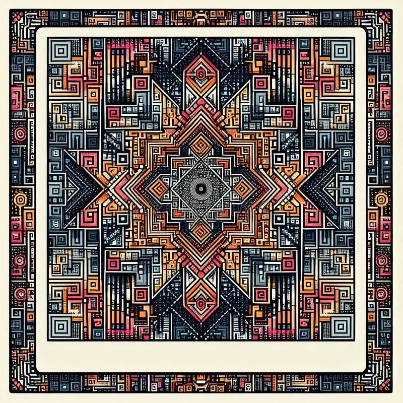 Pixelated Pattern Polaroid a Pixelated Digital Design with a Rep Stock ...