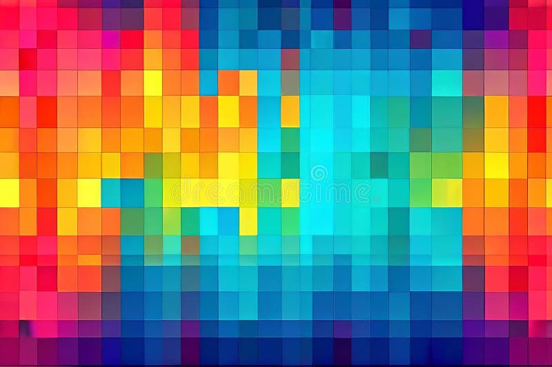 Pixelated Patterns a Pixelated Digital Collage with a Series of Stock ...