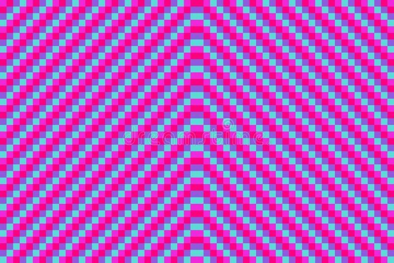 Pixelated Pink and Blue Stripes Pattern Stock Illustration ...