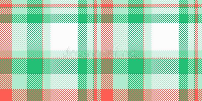 Pixelated Plaid Pattern in Green, Red, and Tan Hues. Retro, Textured ...