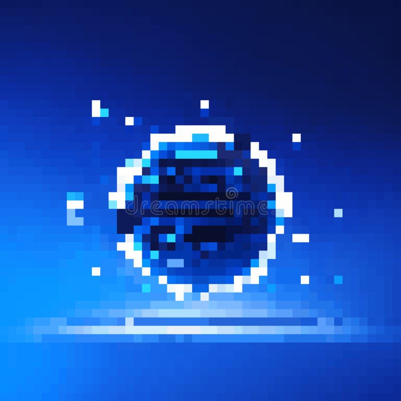 Pixelated Planet: a Simple and Bright Design of Earth in Artistic Style ...