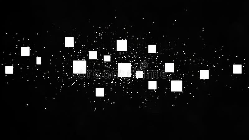 Pixelated Retro Black and White Static Background - Seamless Looping ...