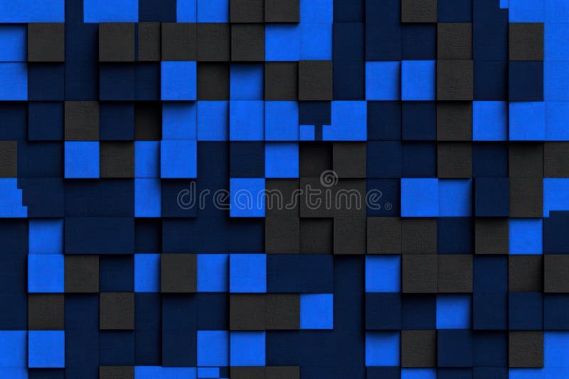 Pixelated Retro Game Background in Black and Blue with Static and Noise ...