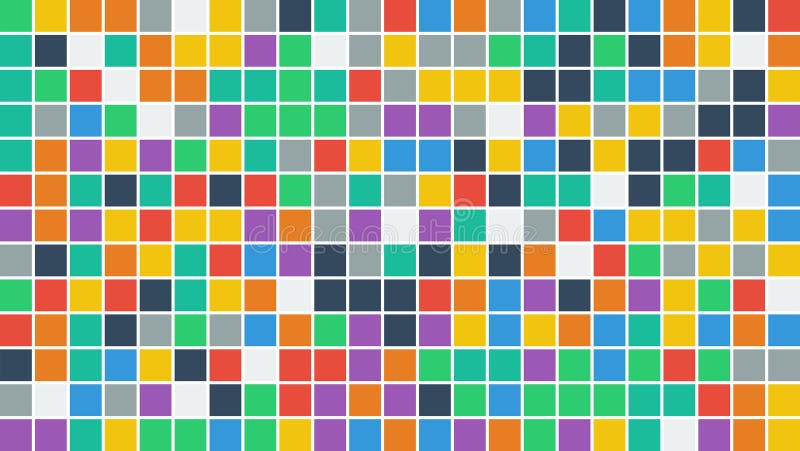 Pixelated Retro Psychedelic Checkerboard Seamless Monochrome Pattern ...