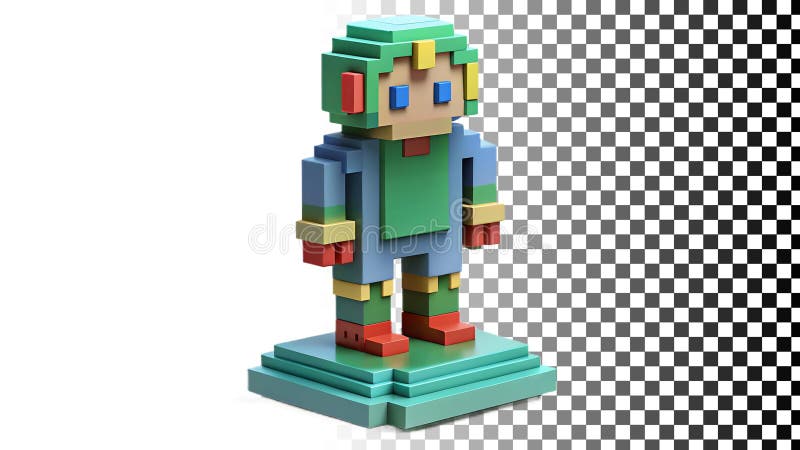 Pixelated Robot, 8-bit Robot, Game Robot, Retro Robot, Pixel Art Robot ...