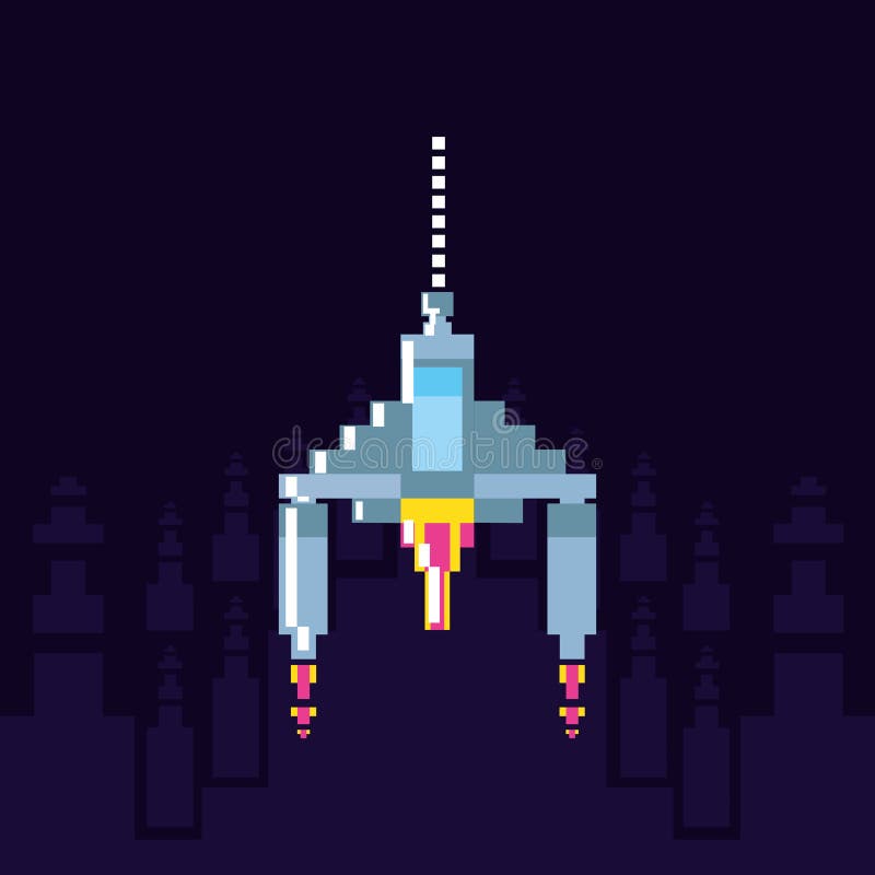 Flying Game Island Platform Vector Illustration Stock Illustration ...