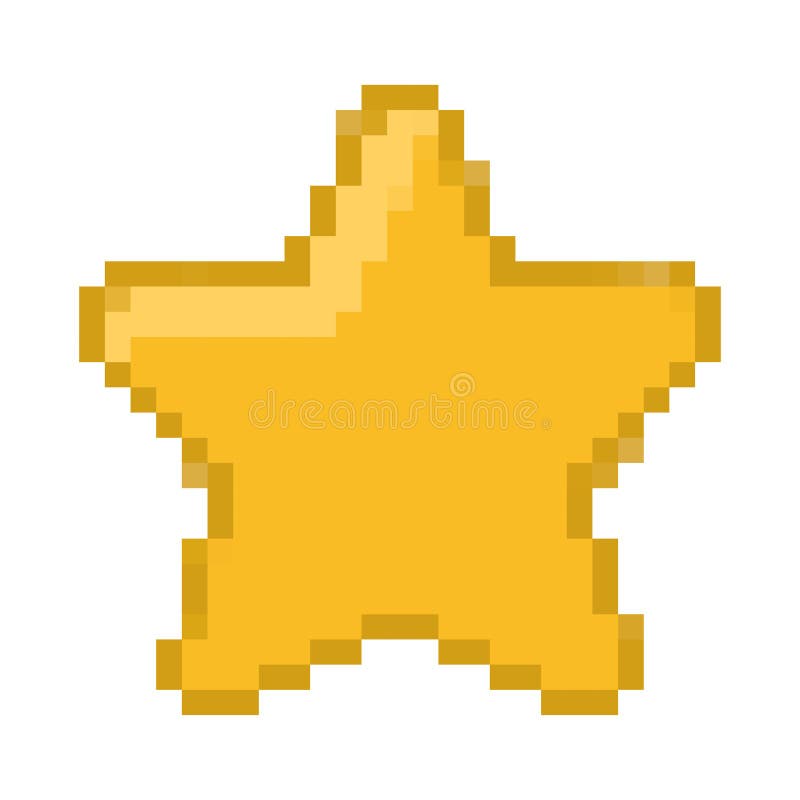 Pixelated star design stock vector. Illustration of award - 242695463