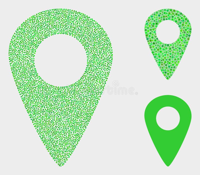 Pixelated Vector Map Pointer Icons Stock Vector - Illustration of ...