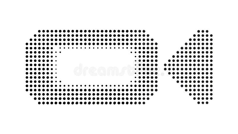 Pixelated Video Camera Icon, Retro Digital Recording, Vector Design ...