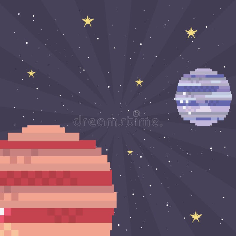 Pixelated Planet: a Simple and Bright Design of Earth in Artistic Style ...