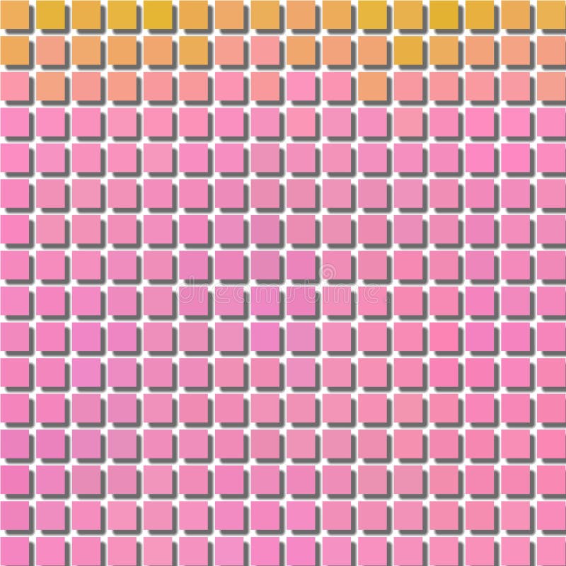 Pixelization Cubes Pink Abstract Background Stock Illustration ...