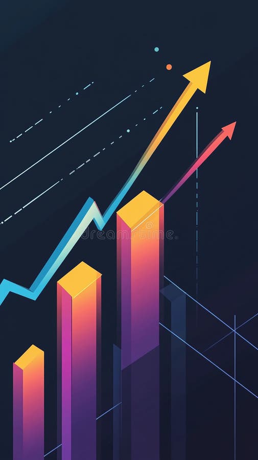 Pixelized Cash Flow Forecast Graph for Financial Planning Purposes ...