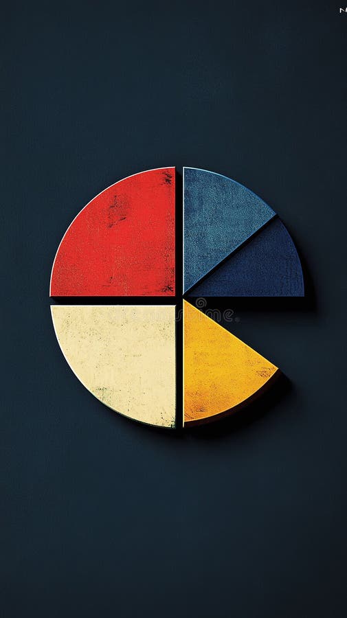 Pixelized Pie Chart Breaking Down Personal Monthly Budget Categories ...