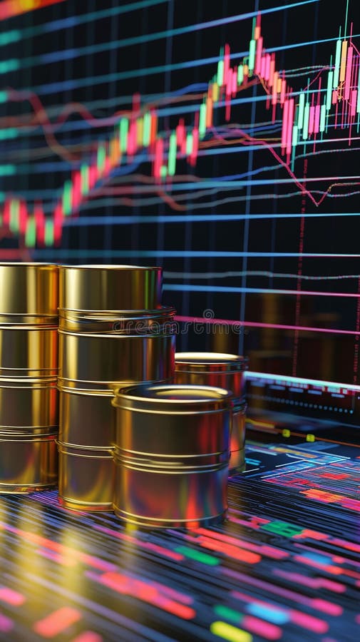 Pixelized Supply and Demand Graph for Commodities in Vibrant Style ...