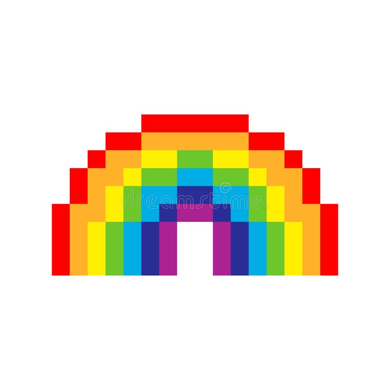 Pixel-Regenbogen-Muster-Hintergrund Vektor EPS8 Vektor Abbildung ...