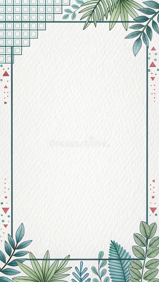 Pixellated Grid Border Paper Texture Digital and Abstract Stock ...